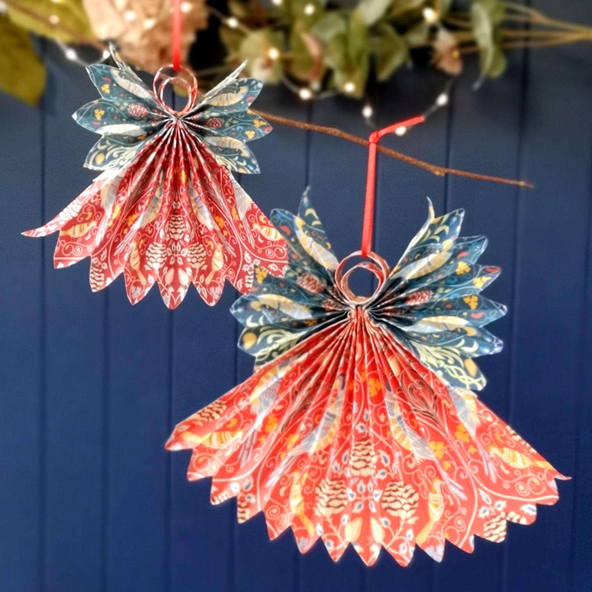 Handmade Paper Angel Christmas Tree Decoration - Etsy UK