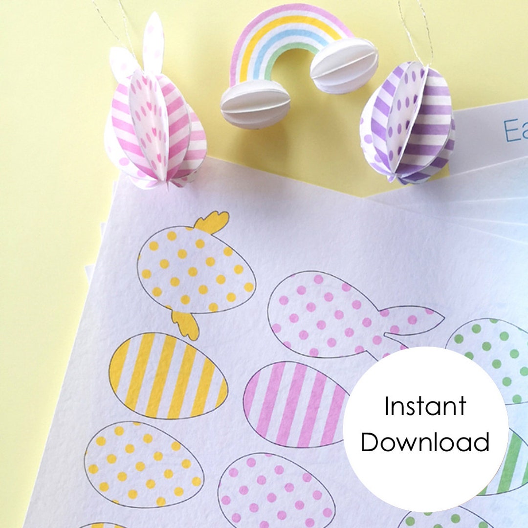 Instant Download Easter Craft Kit for Kids Easter Activities Kids ...