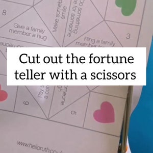 Printable Kindness Fortune Teller | Kindness Cootie Catcher | Spreading ...
