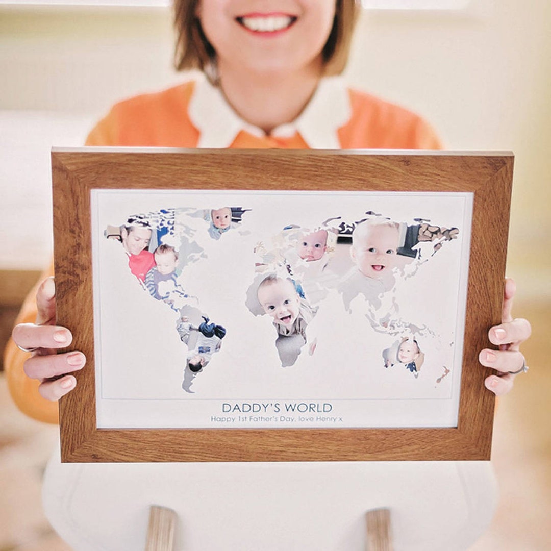 Personalised Daddy Photo Map - Etsy