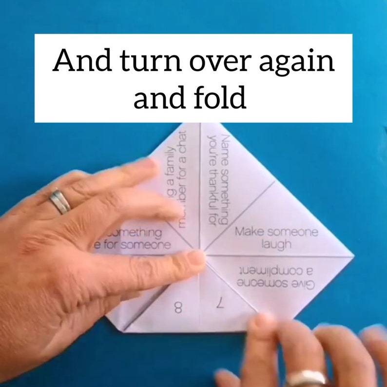 Printable Kindness Fortune Teller Kindness Cootie Catcher Spreading ...