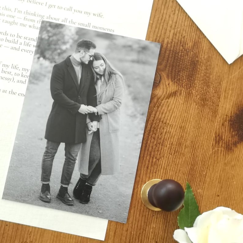 A Letter to My Wife on Our Wedding Day Personalised Wedding Gift for ...