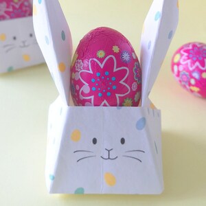 Origami Easter Rabbit Basket Instant Download DIY Easter Gift Easter ...