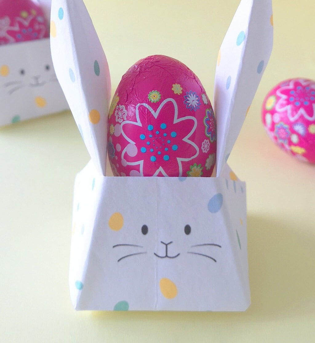 Origami Easter Rabbit Basket Instant Download DIY Easter Gift Easter ...