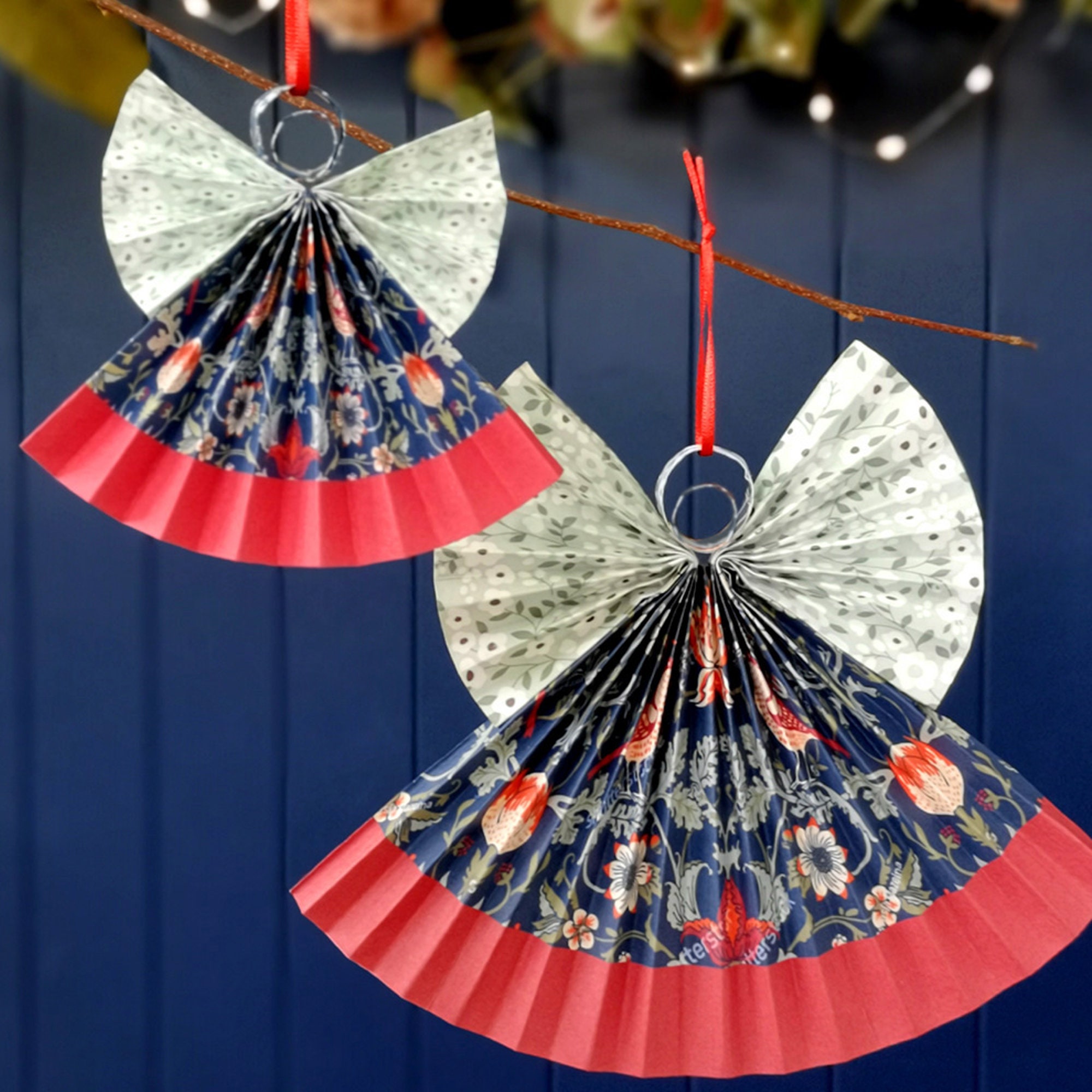 Handmade Paper Angel Christmas Tree Decoration - Etsy UK