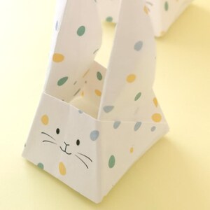 Origami Easter Rabbit Basket Instant Download DIY Easter Gift Easter ...