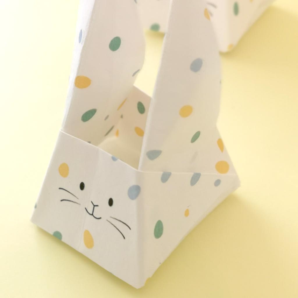 Origami Easter Rabbit Basket Instant Download DIY Easter Gift Easter ...