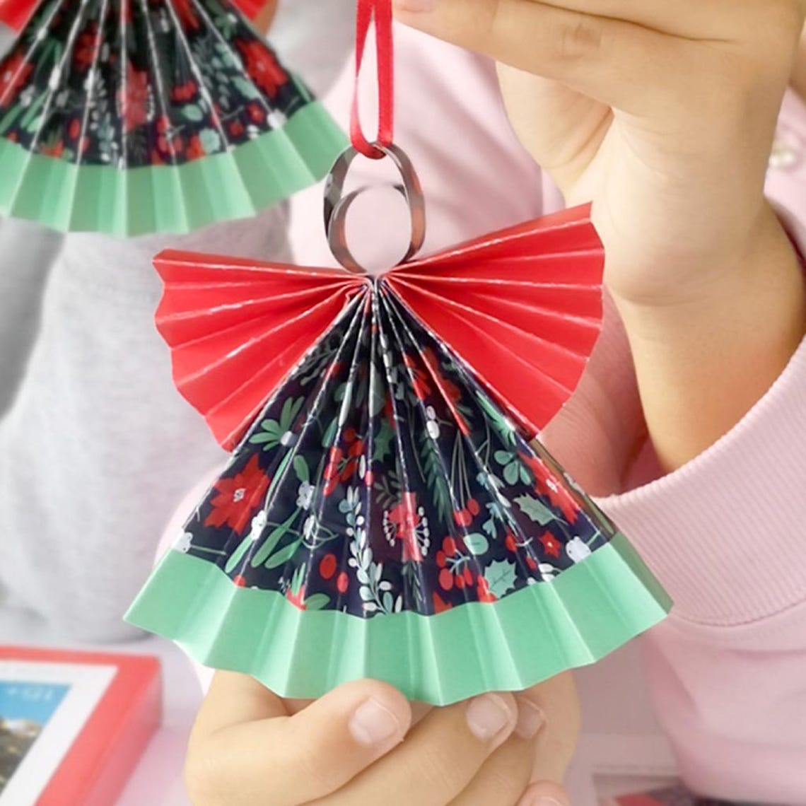 Handmade Traditional Paper Angel | Origami Christmas Decoration | Holly ...