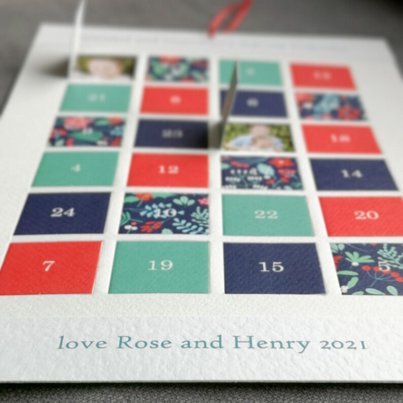 Personalised | Photo Advent Calendar | Custom Christmas Countdown | Add ...