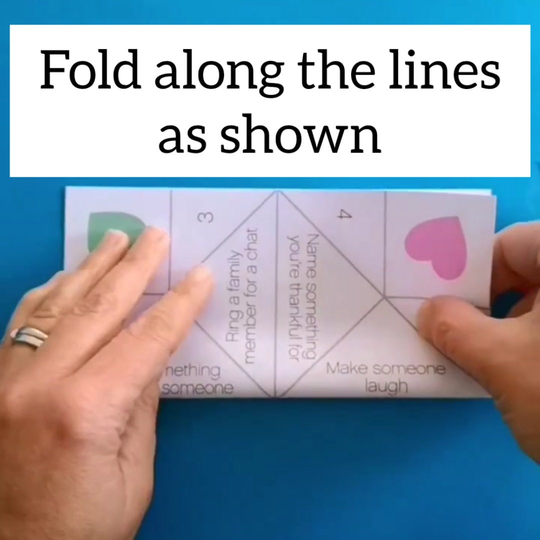 Printable Kindness Fortune Teller Kindness Cootie Catcher Spreading ...