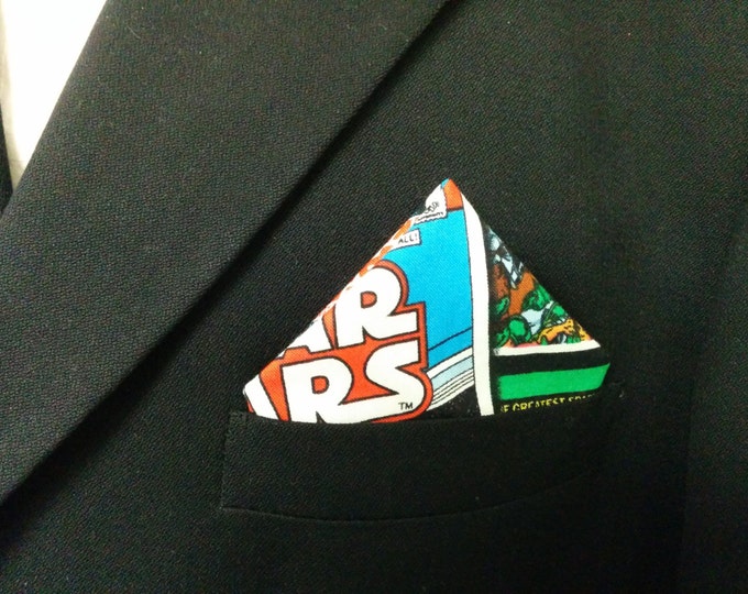 STAR WARS POCKET Square, Classic Star Wars Hanky, Men Wedding Hanky ...