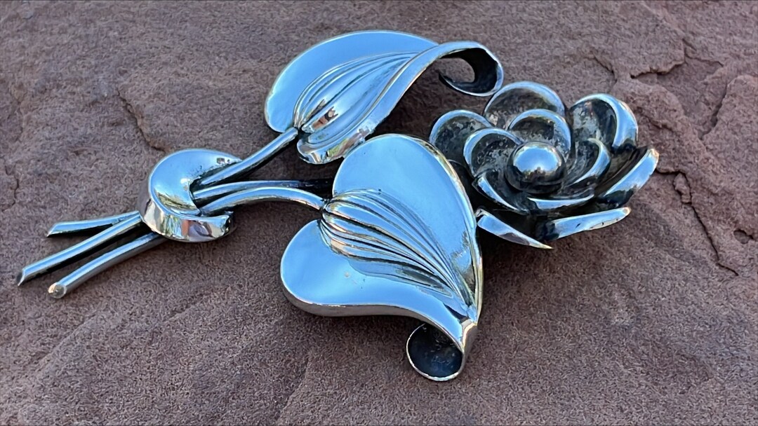 Marcel Boucher ~ Parisina Vintage Mexico Sterling Silver Large Flower ...