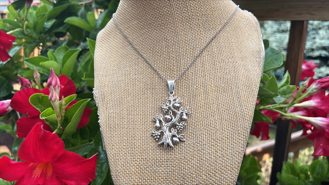 Vintage D'molina Mexico Sterling Silver Tree of Knowledge Pendant ...