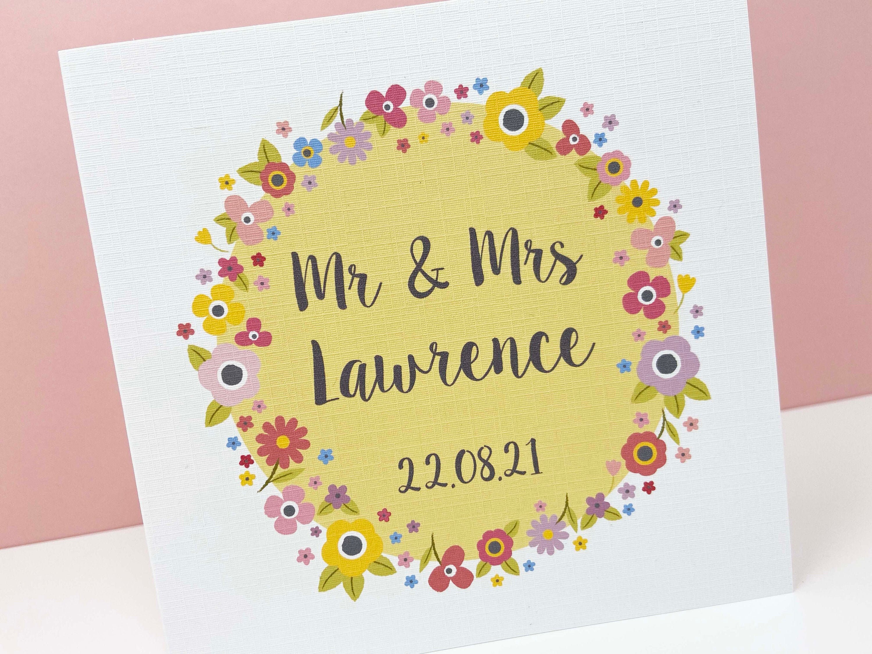 Personalised Wedding Card Custom Wedding Card Personalised - Etsy UK