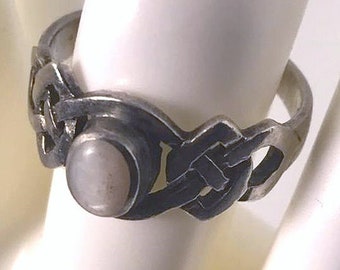 Pink stone ring | Etsy