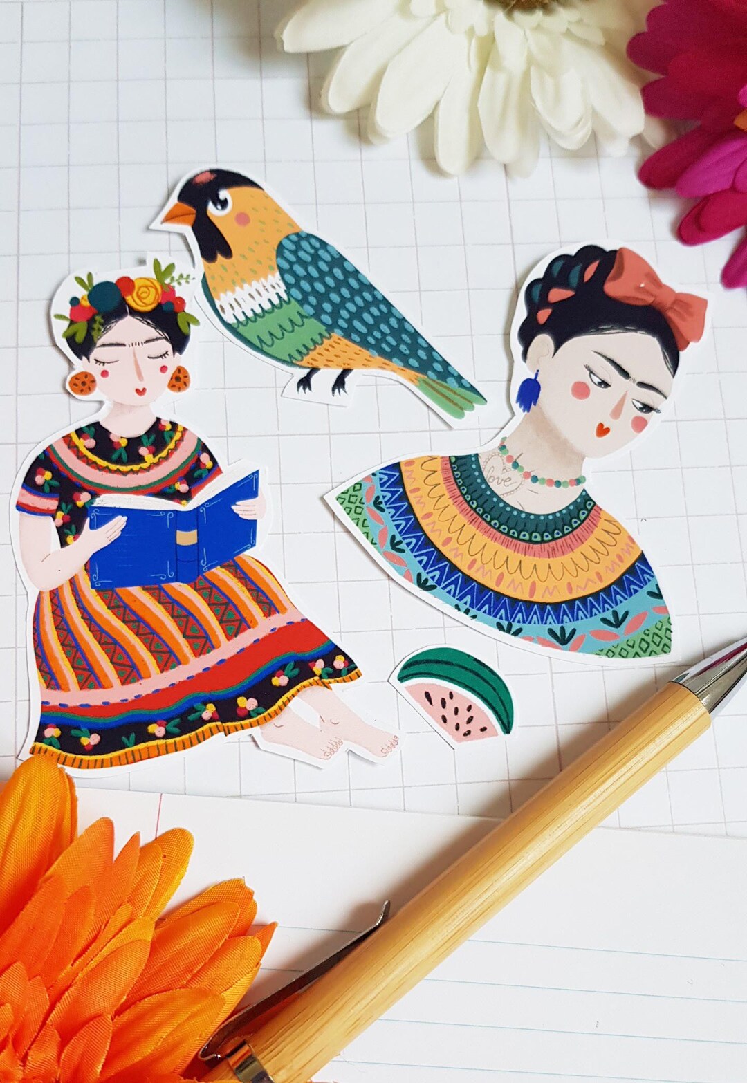 Stickers Pack - Sticker Frida Kahlo Inspiration - Etsy
