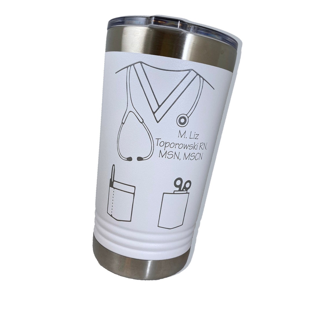Scrubs Tumbler, Doctor Mug, Nurse Custom Engraved Coffee Mug, Medical ...