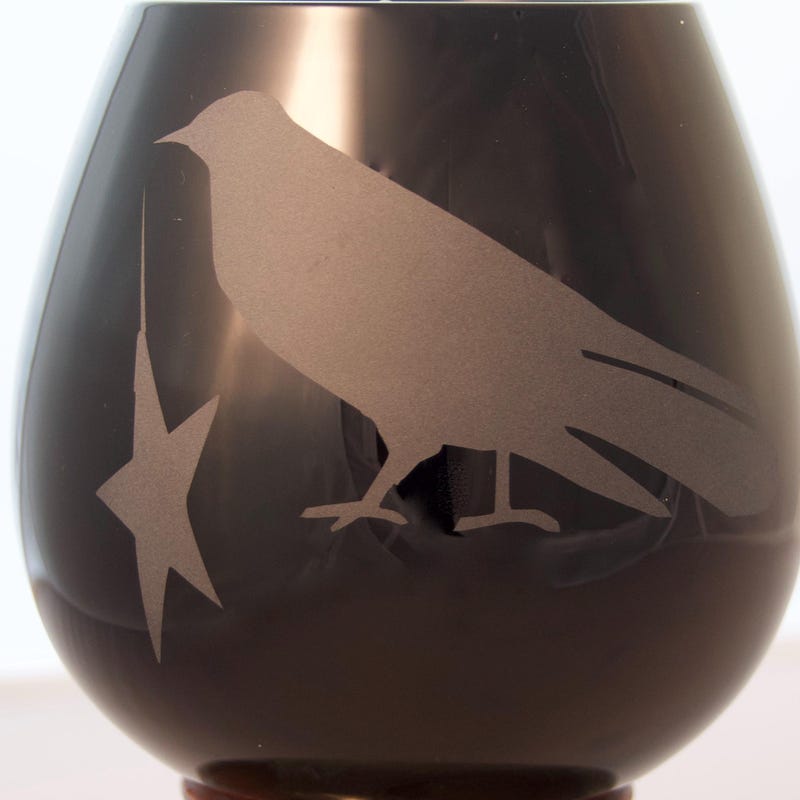 Crow Wine Glass - Etsy