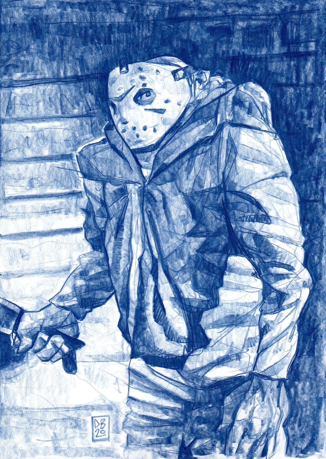 A4 Art Print - Jason Voorhees - Etsy