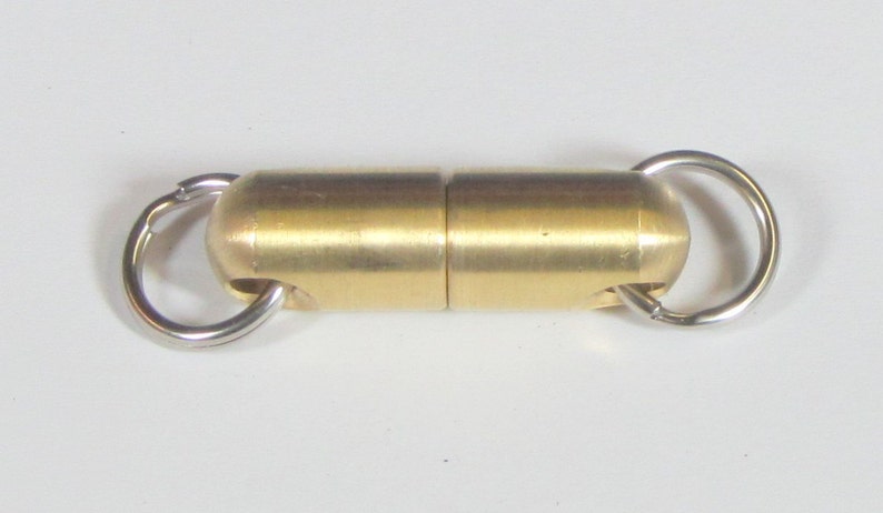 Strong Brass Keychain Magnet - Quick Connect Release - Etsy