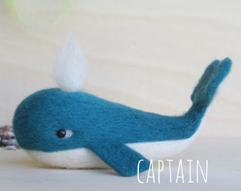 Needle felted whale | Etsy