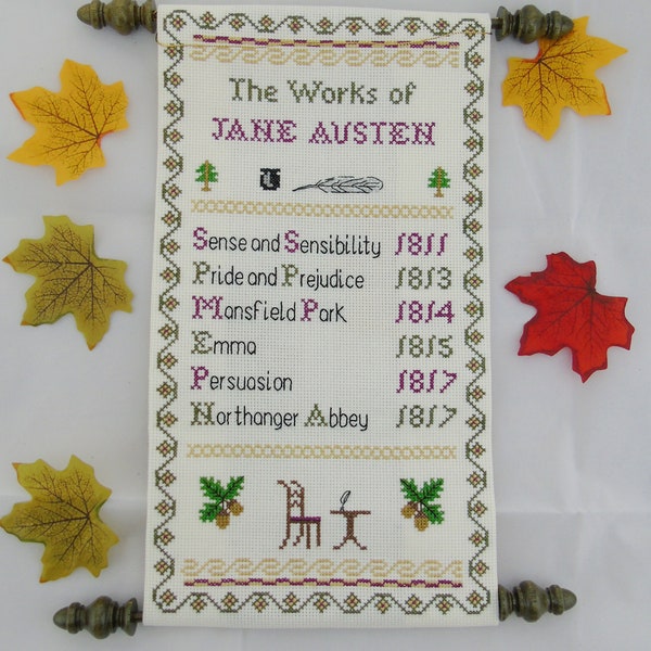 Jane Austen Cross Stitch - Etsy