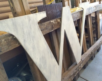 Wooden Letter W - Etsy