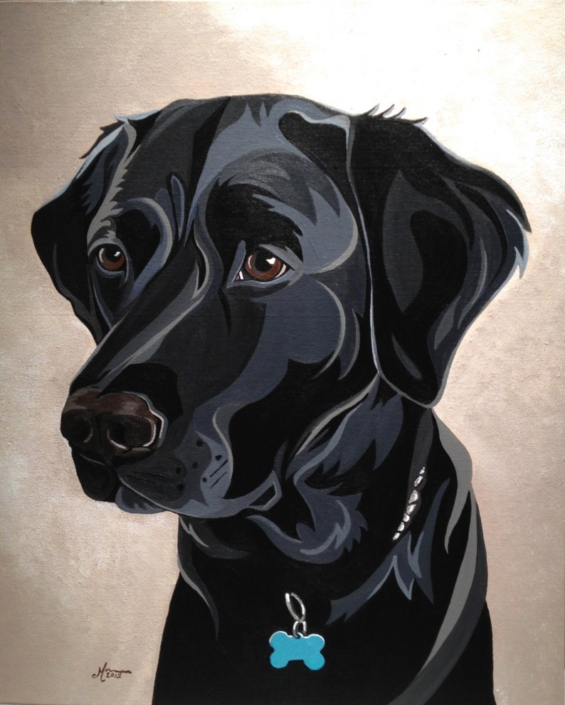 Note Cards Black Lab set of 6 | Etsy