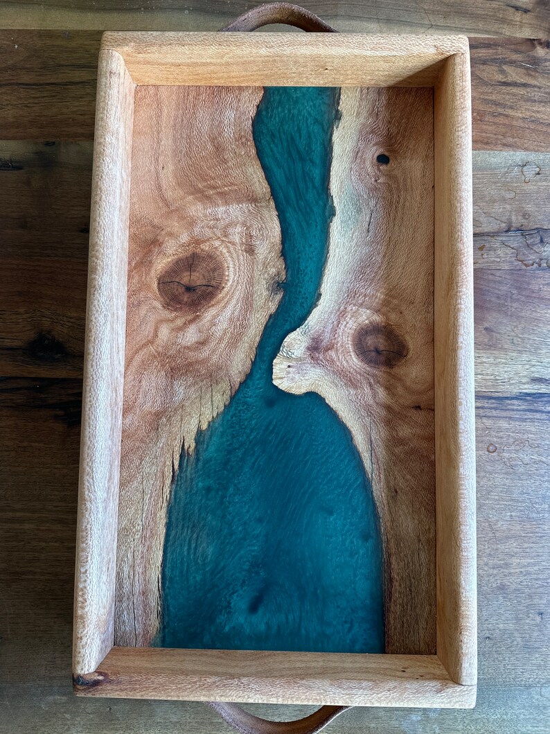 Epoxy River Serving Tray. Handmade One of a Kind. - Etsy