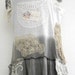 Boho Style Tunic, Recycled Vintage Tunic With Hand Knitted Victorian ...