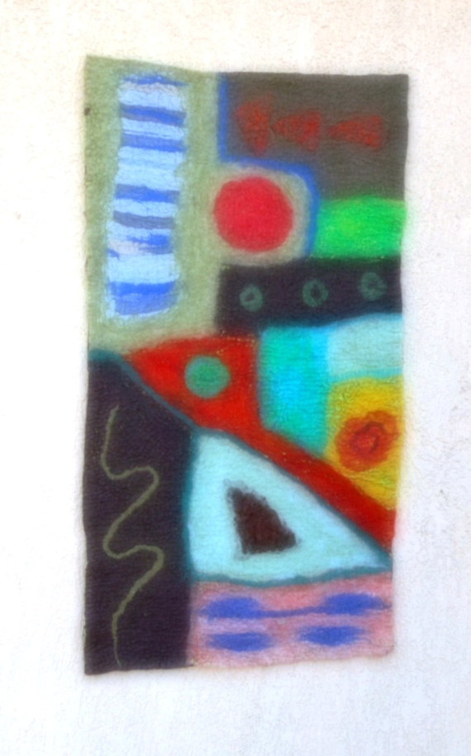 Abstract Felt Painting geometry Tapestry From - Etsy
