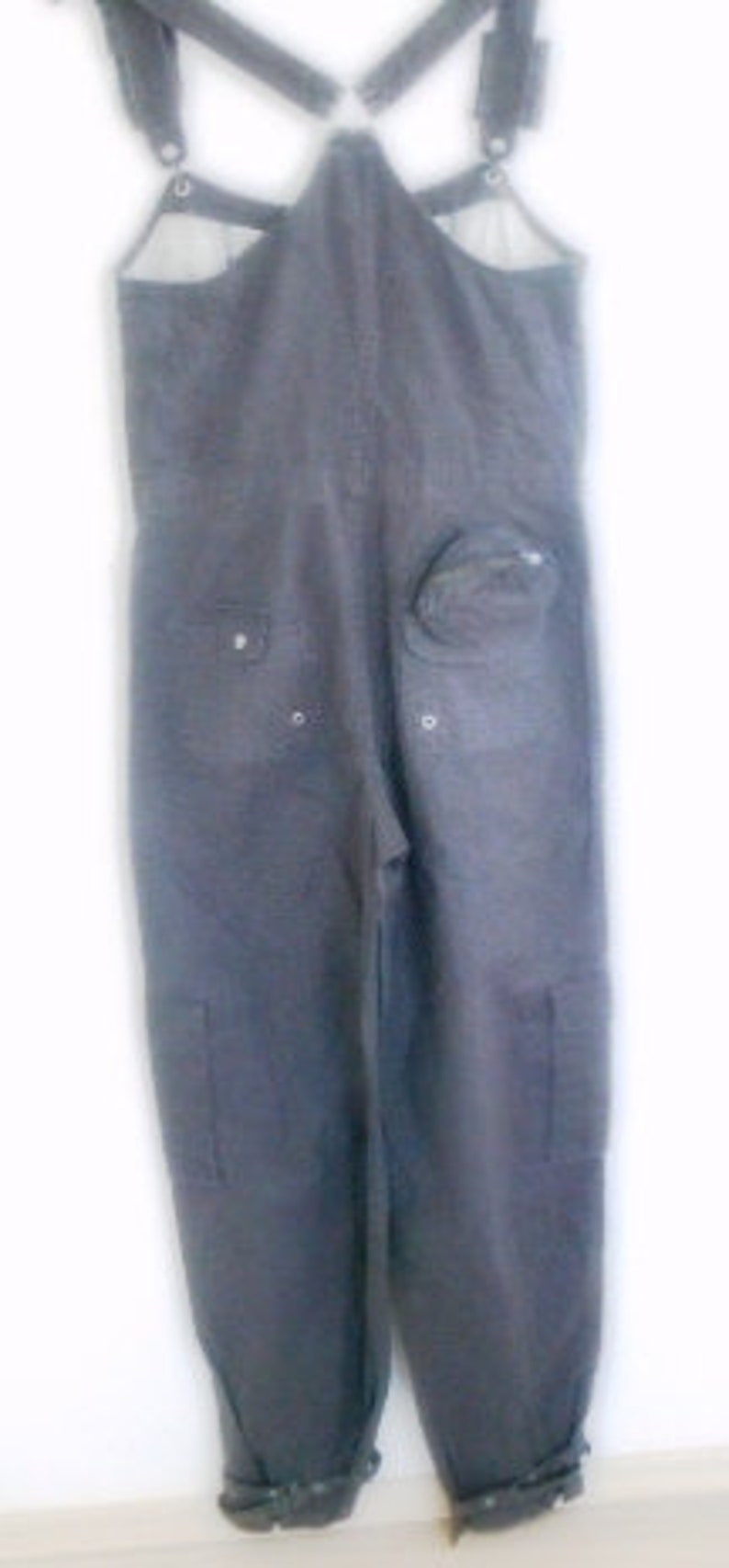 YAYA HYPE S Overalls Vintage Dark Gray Overalls Cotton and - Etsy