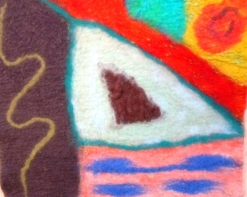 Abstract Felt Painting geometry Tapestry From - Etsy