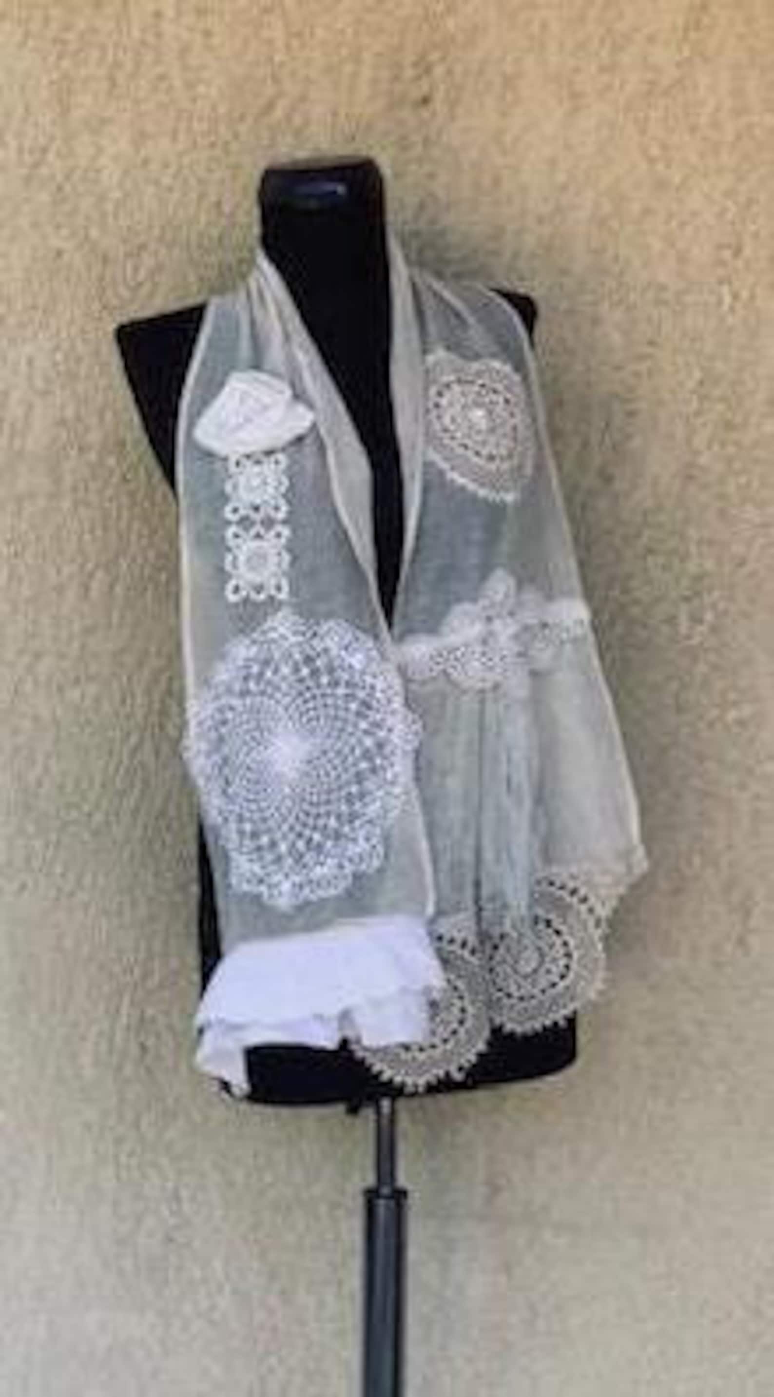 Handmade Lace Shawl | Long, Light and Buoyant | Wearable Art | Chic ...