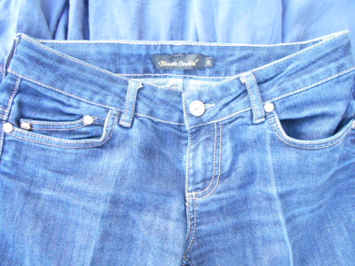Black Orchid Recycled Wide Leg Jeans, Modern Hippie Style, Boho Denim ...