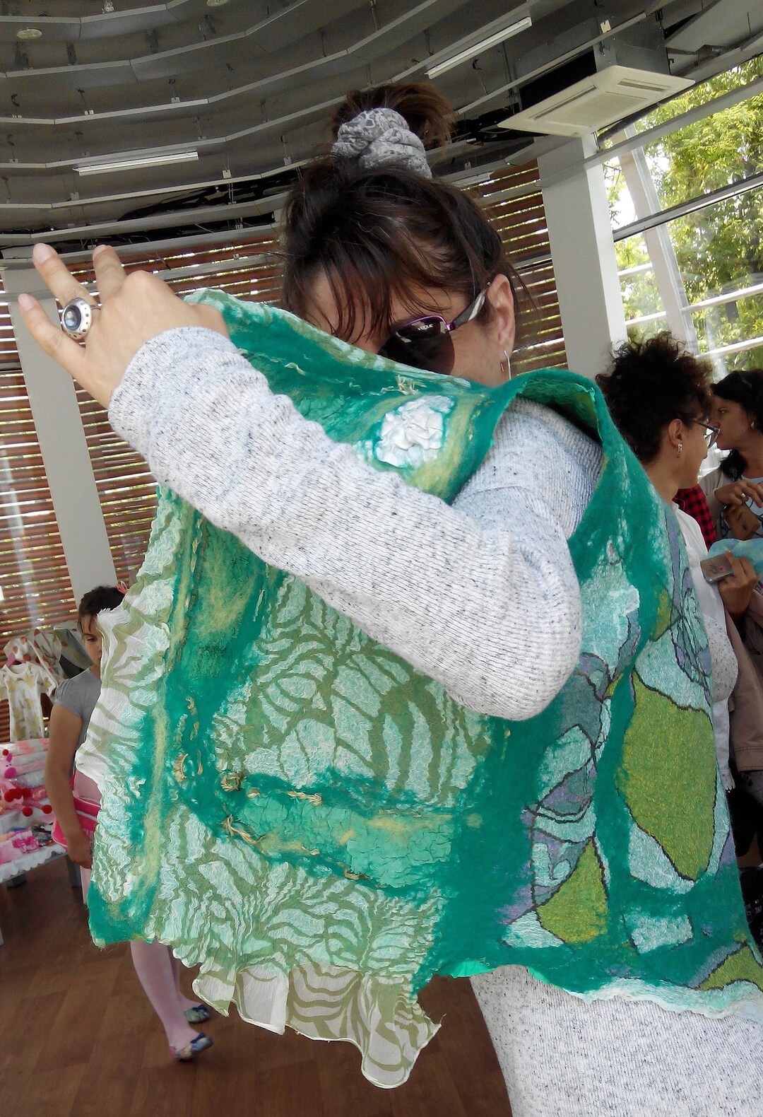 Felted Bilateral Vest , Felted Clothing , Original Work , Women Gift ...