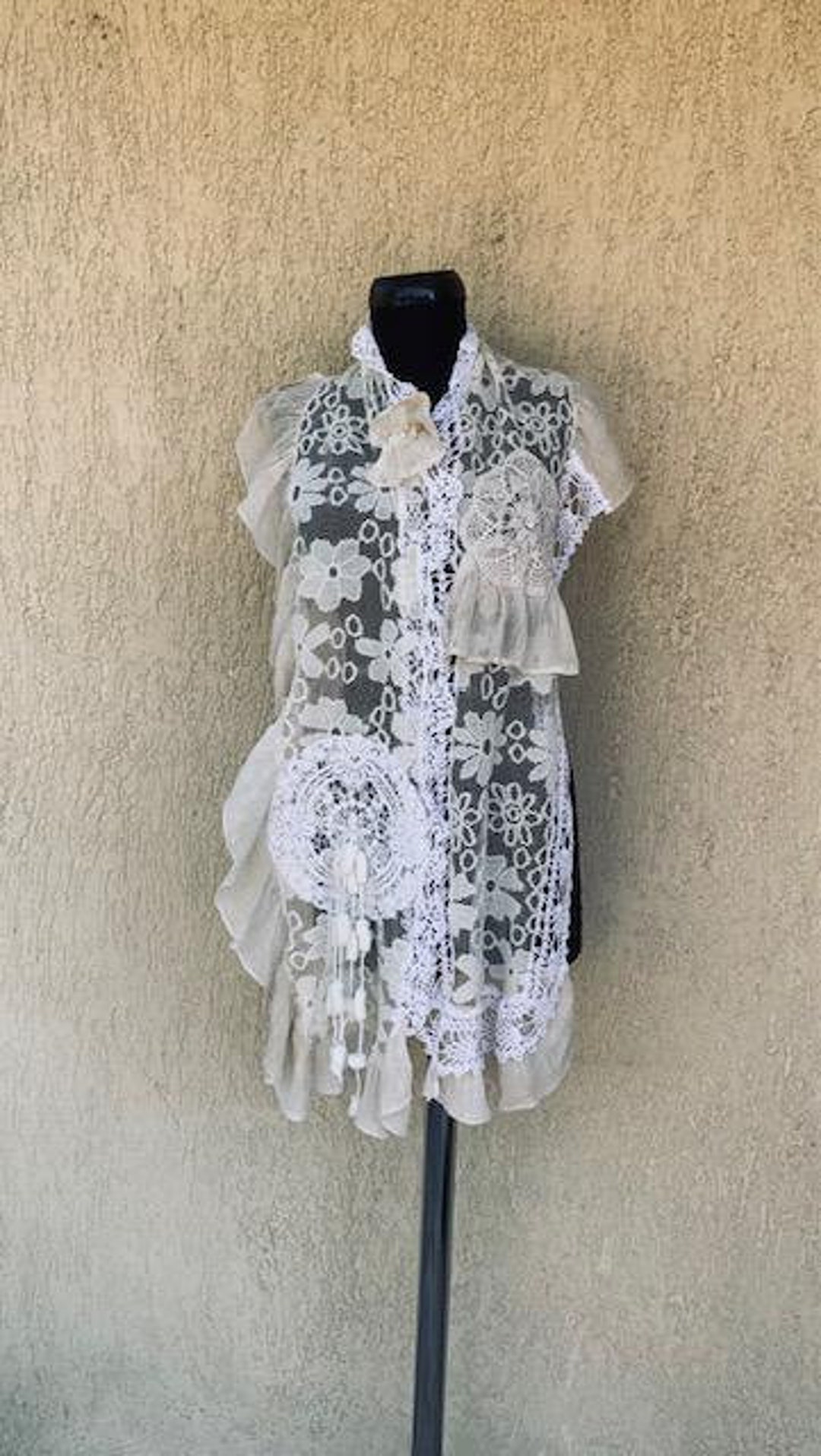 Handmade Lace Shawl | Long, Light and Buoyant | Wearable Art | Chic ...