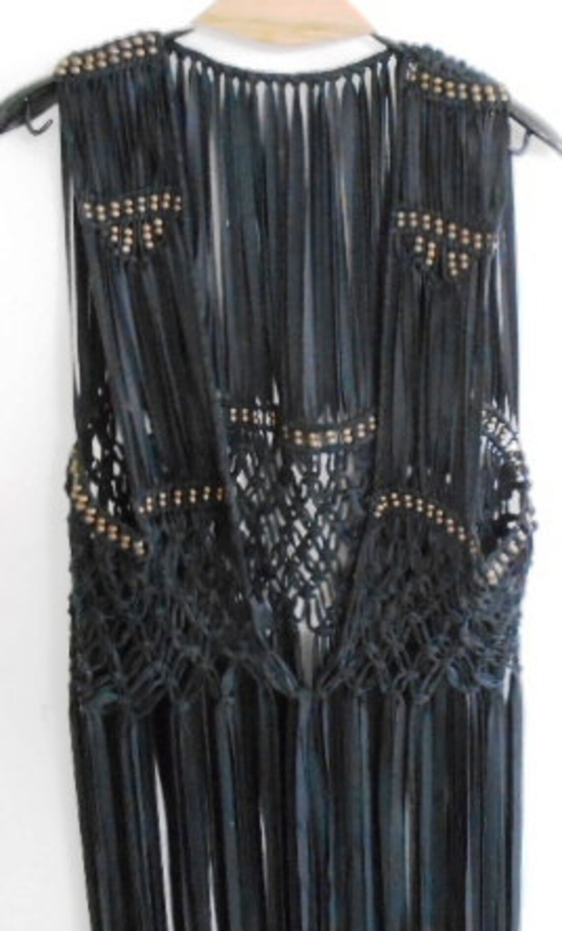 Handwoven Macrame Style Tunic, Fringe Tunic, Fringe Sheath, Modern ...