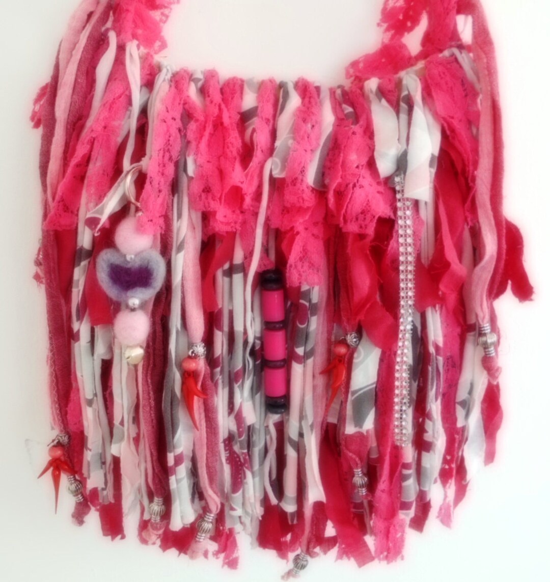 Modern Hippie Style, Funky Bag With Fringe,woolen Felt Bag, Gift Ideas ...