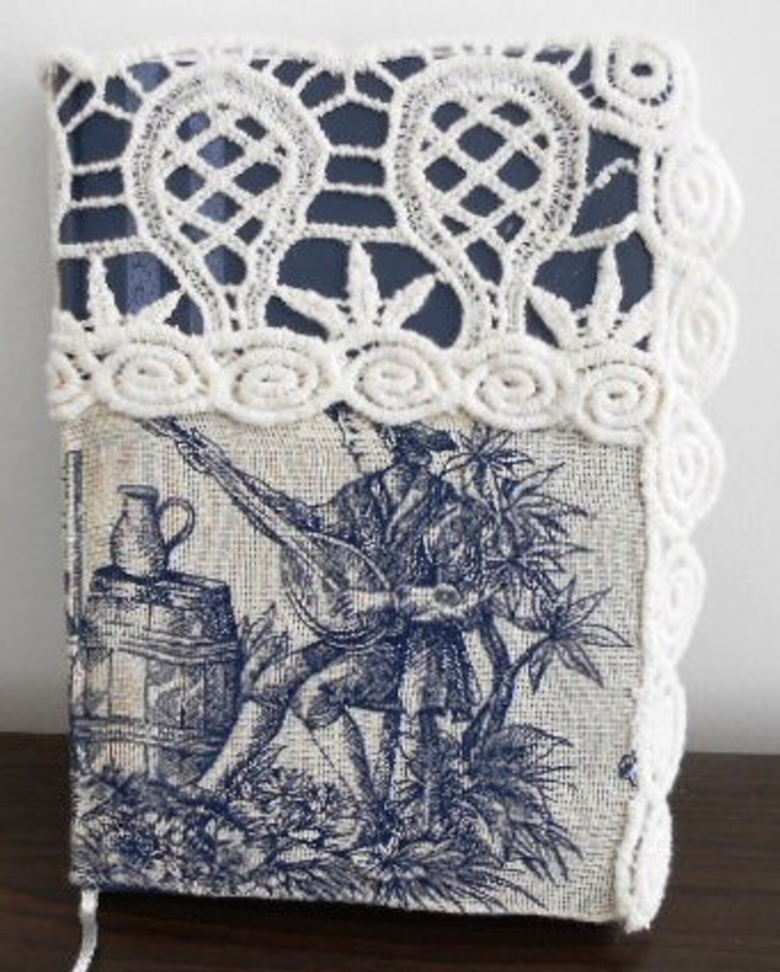 Romantic Book Textile Book Old Lace Book Hardcover Fabric - Etsy
