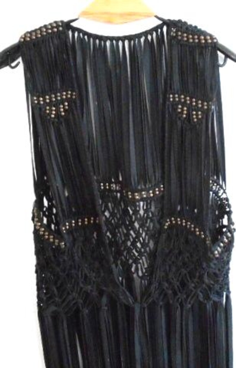 Handwoven Macrame Style Tunic, Fringe Tunic, Fringe Sheath, Modern ...