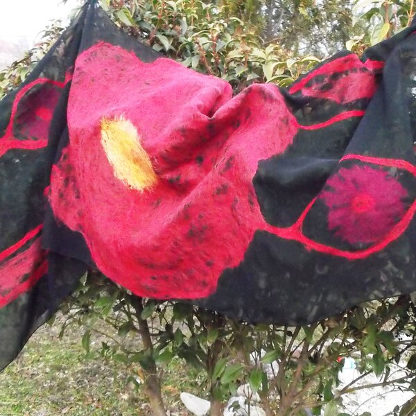 Nuno Felted Shawl - Etsy