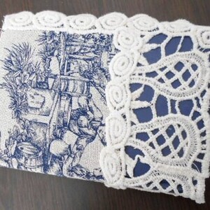 Romantic Book, Textile Book, Old Lace Book, Hardcover Fabric Book ...