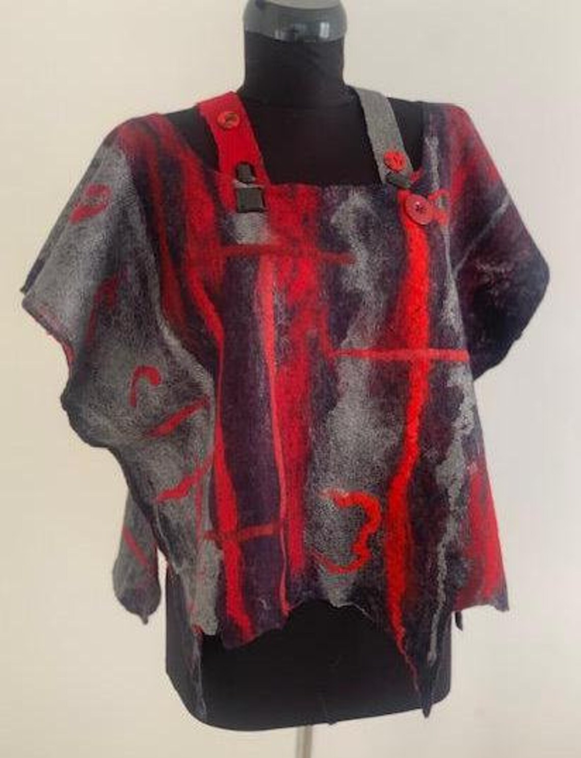 Handmade Cape,poncho,women's Tunic,unique Clothing,artistic Style,wool ...