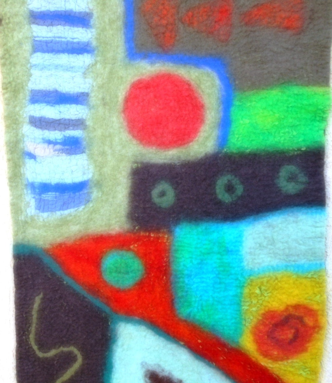 Abstract Felt Painting geometry Tapestry From | Etsy