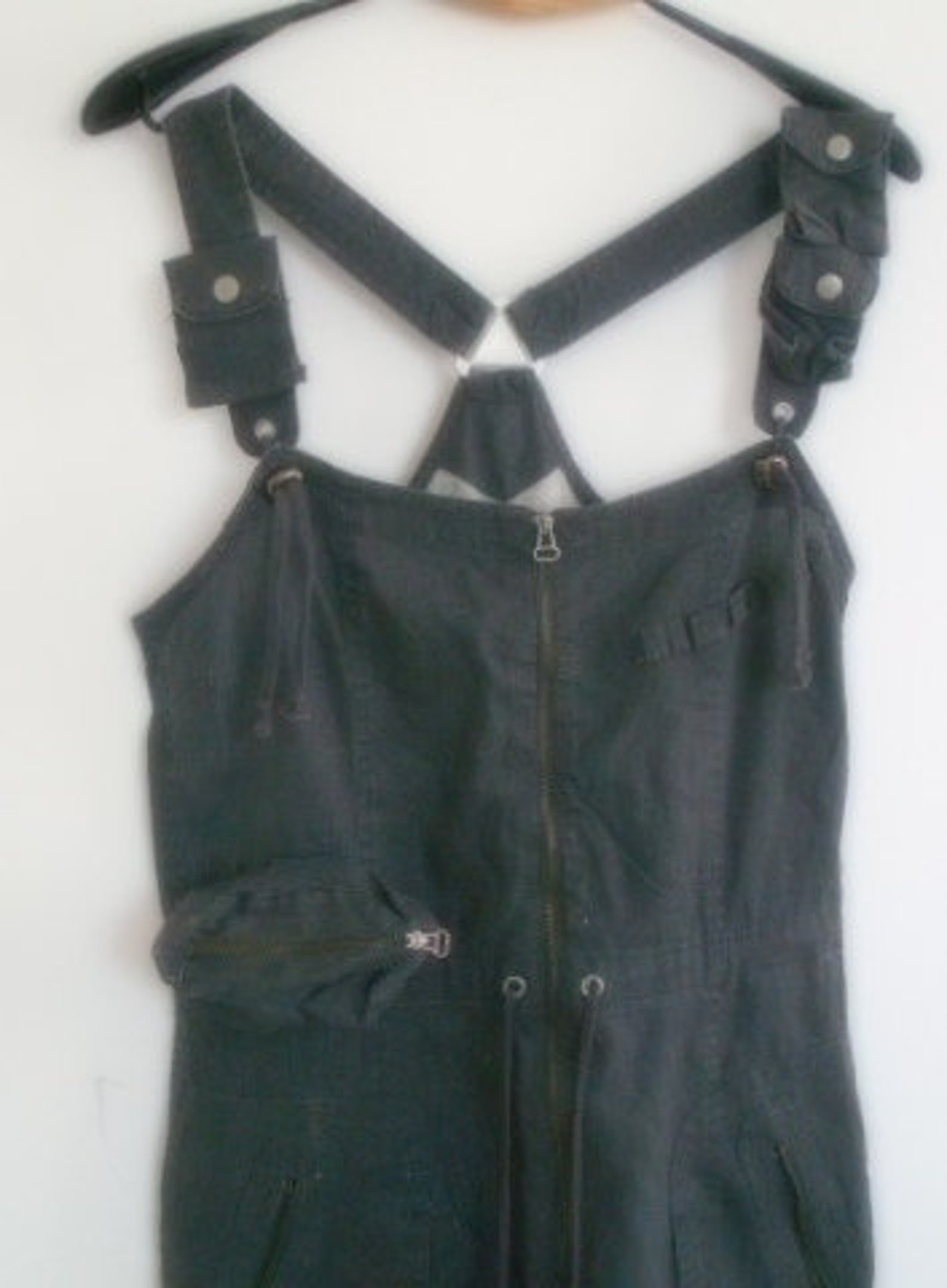 YAYA HYPE S Overalls Vintage Dark Gray Overalls Cotton and - Etsy