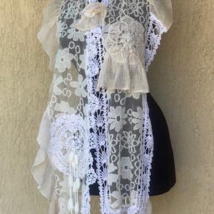 Handmade Lace Shawl | Long, Light and Buoyant | Wearable Art | Chic ...