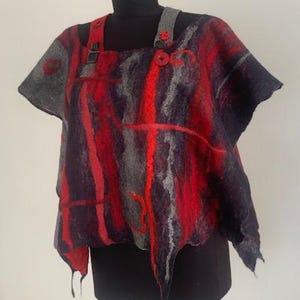 Handmade Cape,poncho,women's Tunic,unique Clothing,artistic Style,wool ...