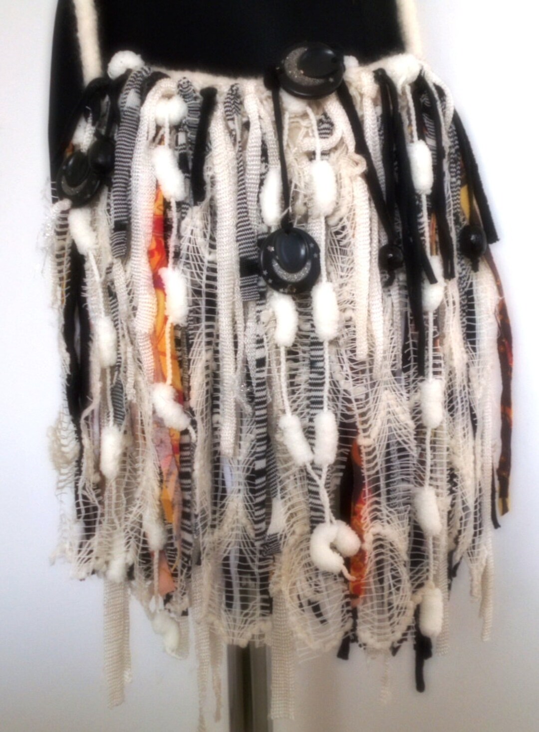 Modern Hippie Style, Funky Bag With Fringe,woolen Felt Bag, Gift Ideas ...