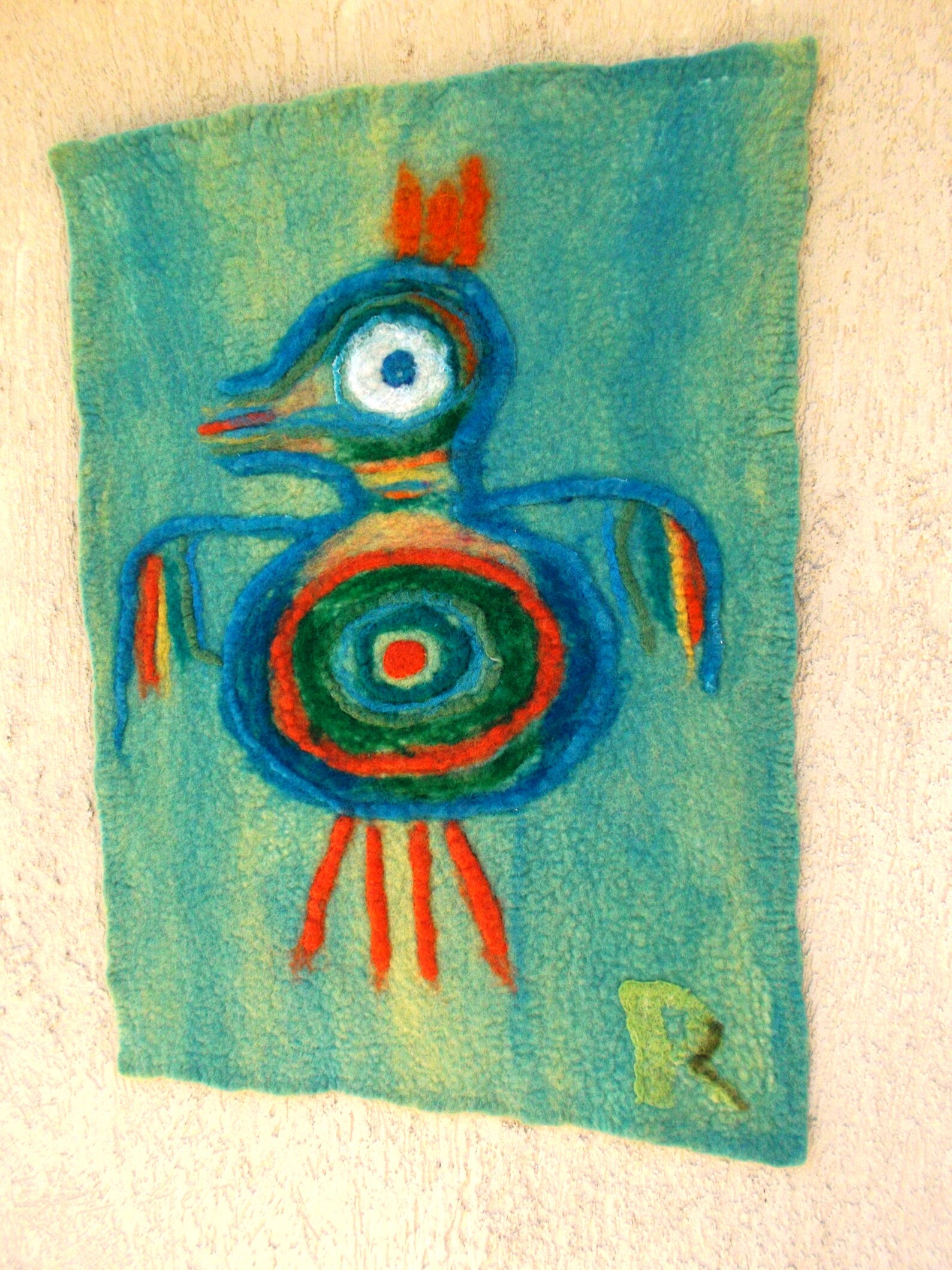 Felt Picture felt Tapestry Textil Art Felt felt Wall Kug - Etsy